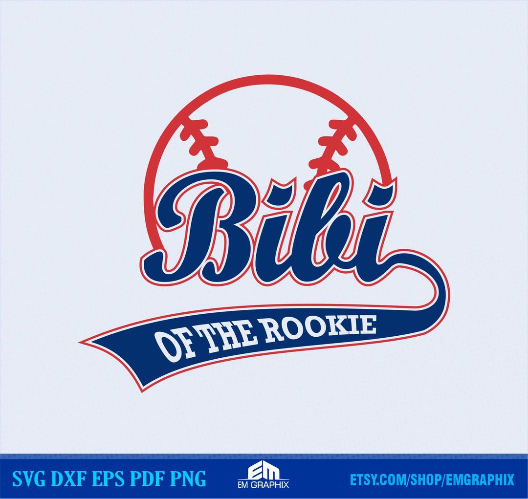 Baseball Bibi SVG, First Birthday Svg - Bibi of the Rookie of the Year, Matching Family T Shirts ...