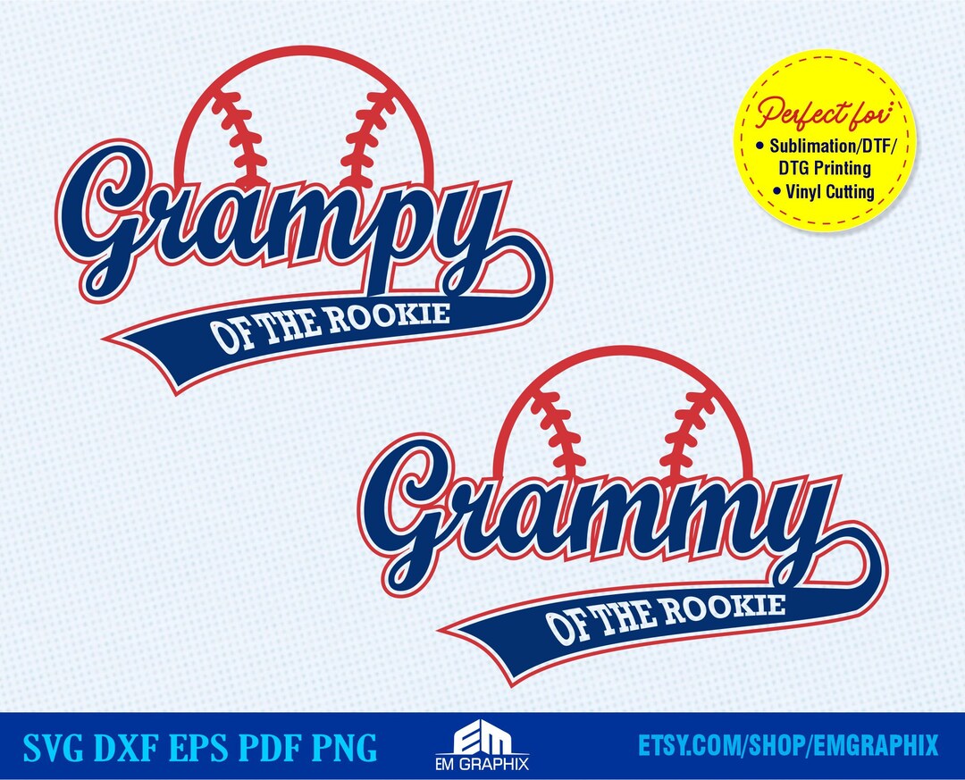 Grampy and Grammy of the Rookie of the Year | Grammy SVG, Grampy Svg ...