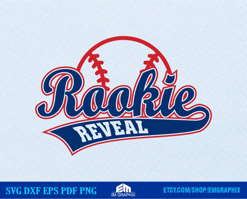 Rookie Reveal SVG PNG Baseball Baby Gender Reveal Svg - Etsy