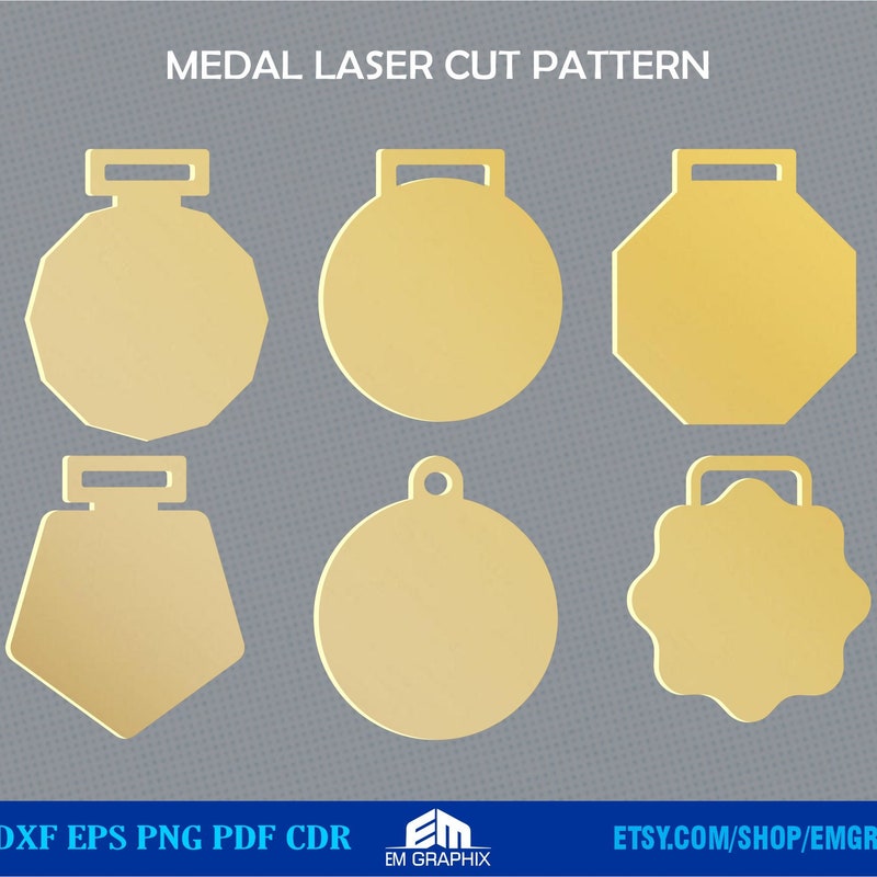 Acrylic Medals Template - Etsy