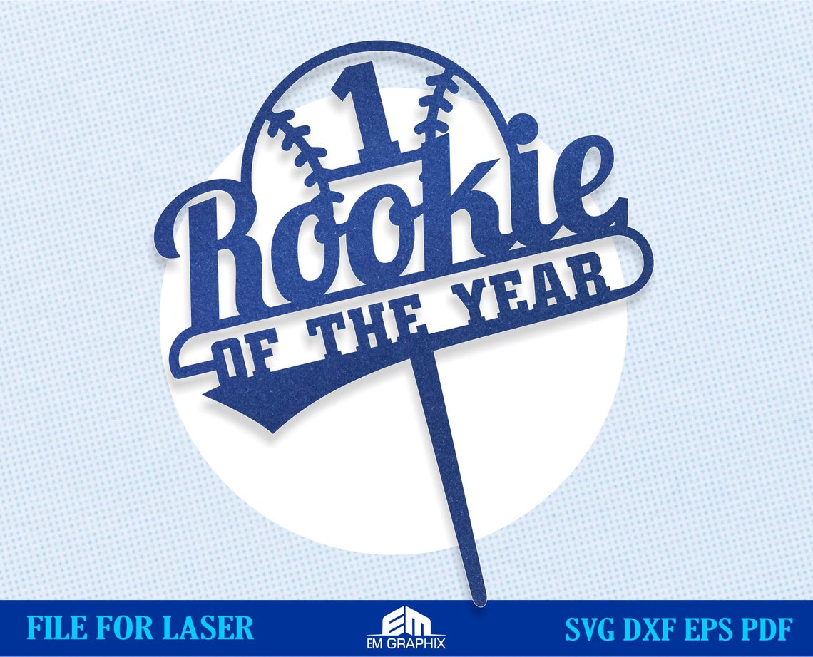 First Birthday Svg Rookie of the Year SVG Baseball Birthday - Etsy