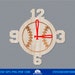 Baseball Wall Clock SVG Laser Cut File, Wall Clock Vector Template ...