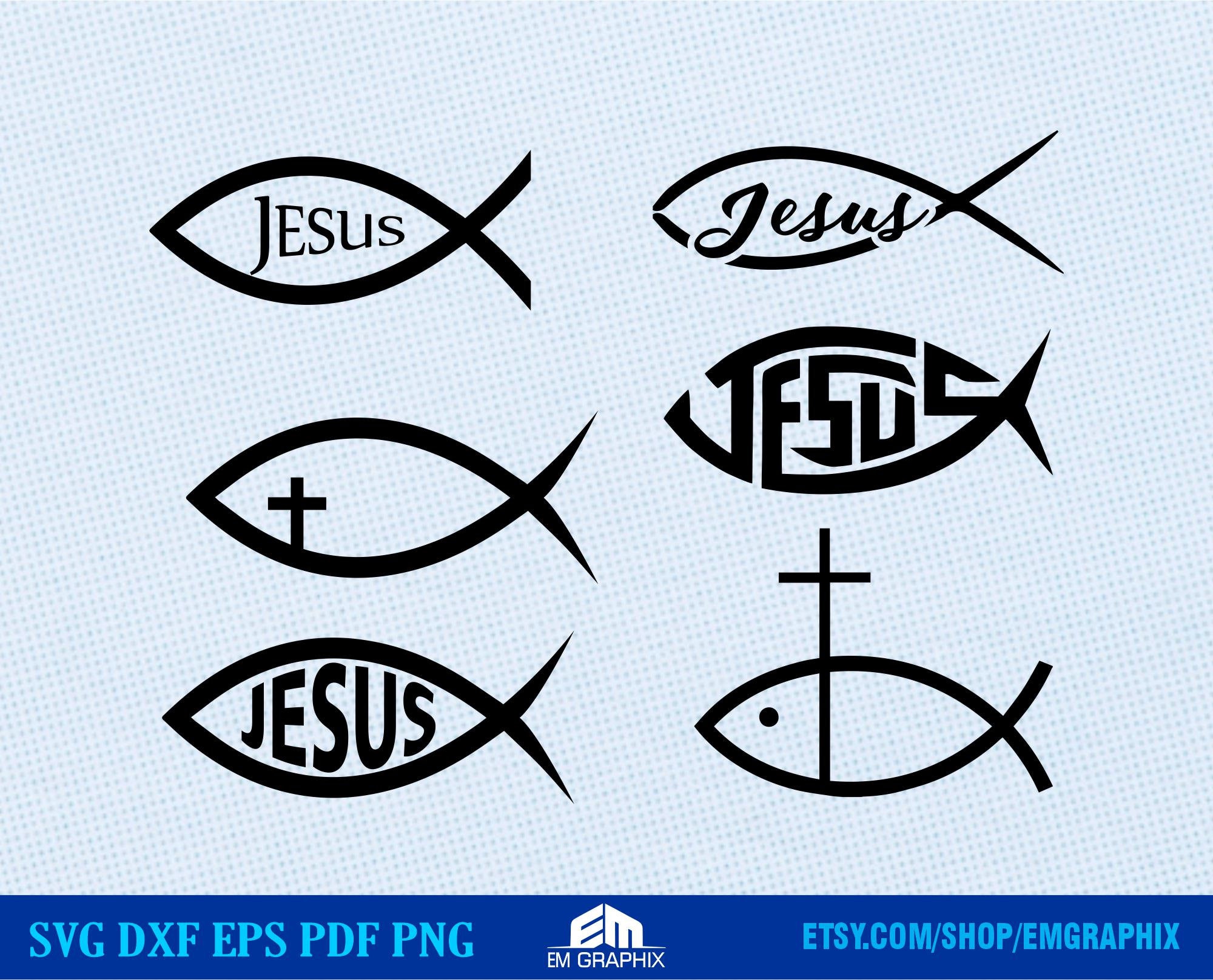 Jesus Pez Logo Christian Fish Symbol PNG, Vector, PSD, And Clipart