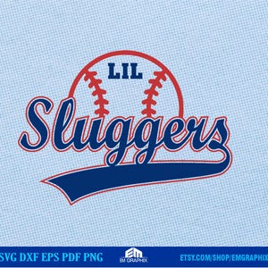 Lil Sluggers SVG: Baseball Birthday Shirt Design (digital Cut File) - Etsy