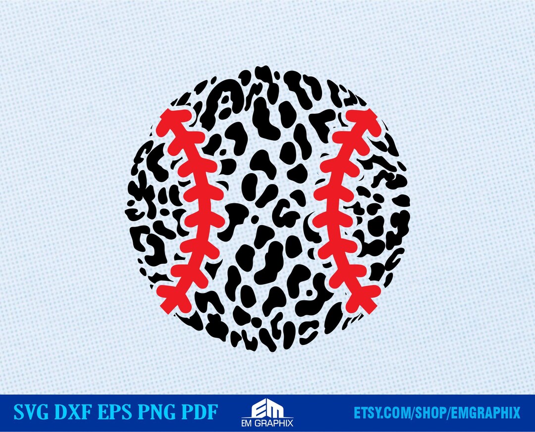 Leopard Baseball SVG: Cricut, Silhouette, Laser Cut File (digital ...