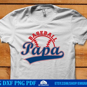 Baseball Papa SVG, Baseball Papa Shirt, Baseball Papa Sublimation ...