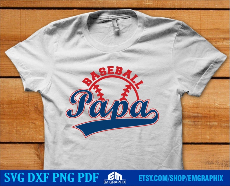 Baseball Papa SVG Design: Papa Shirt Sublimation (digital Download) - Etsy