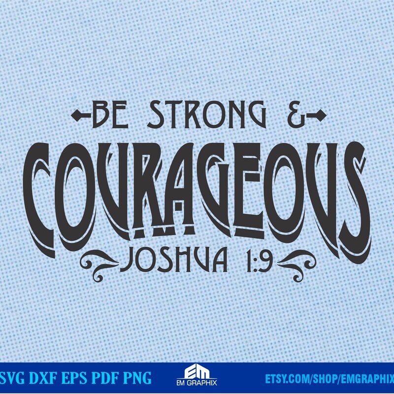 Joshua 1 9 Svg - Etsy