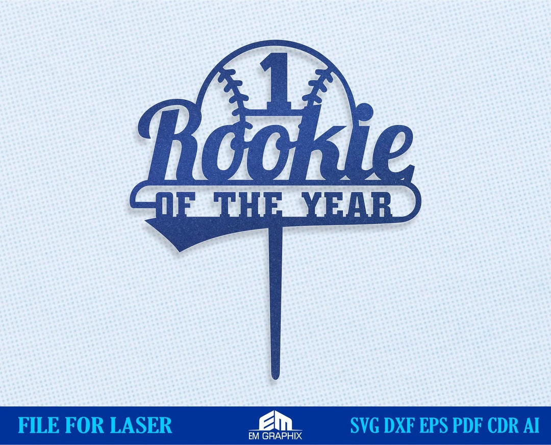 First Birthday Svg, Rookie of the Year SVG, Baseball Birthday Cake ...