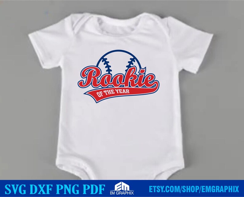 Rookie of the Year Svg Baseball Family Matching Shirt SVG - Etsy