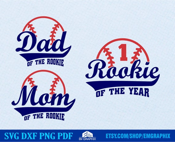 Rookie of the Year Svg Baseball Family Matching Shirt SVG - Etsy