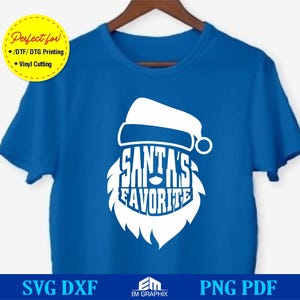 Santa's Favorite Svg, Santa Face Typography Design, Christmas SVG Png ...