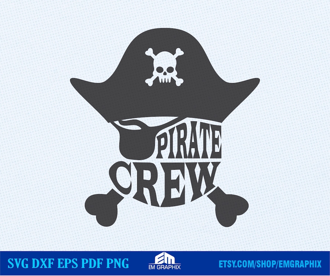 Pirate Crew SVG: Cut Files for Cricut & Silhouette (digital Download ...