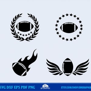 Football Team Logo Emblem: Customizable SVG Clipart (digital Download ...