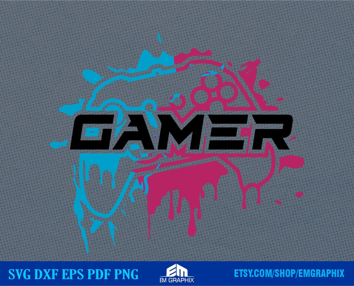 Gamer PNG SVG Gaming Sublimation Print and Vinyl Cut File - Etsy