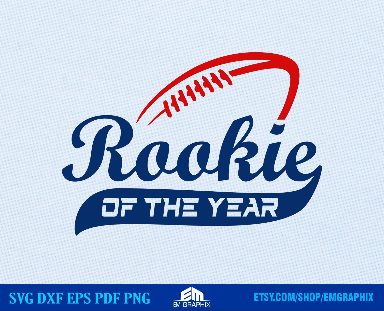 Football Rookie of the Year SVG Football Theme Party - Etsy