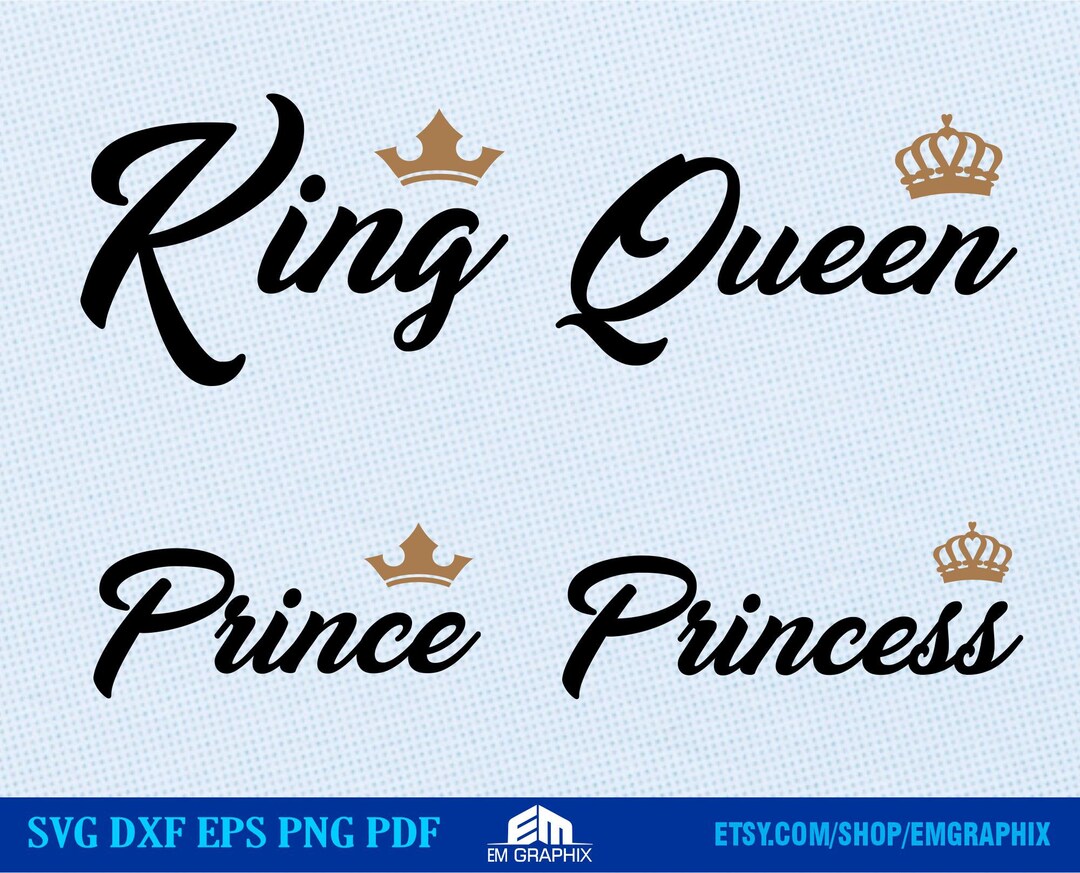Royal Family Design Svg | Family Shirts Svg - King Queen Prince ...