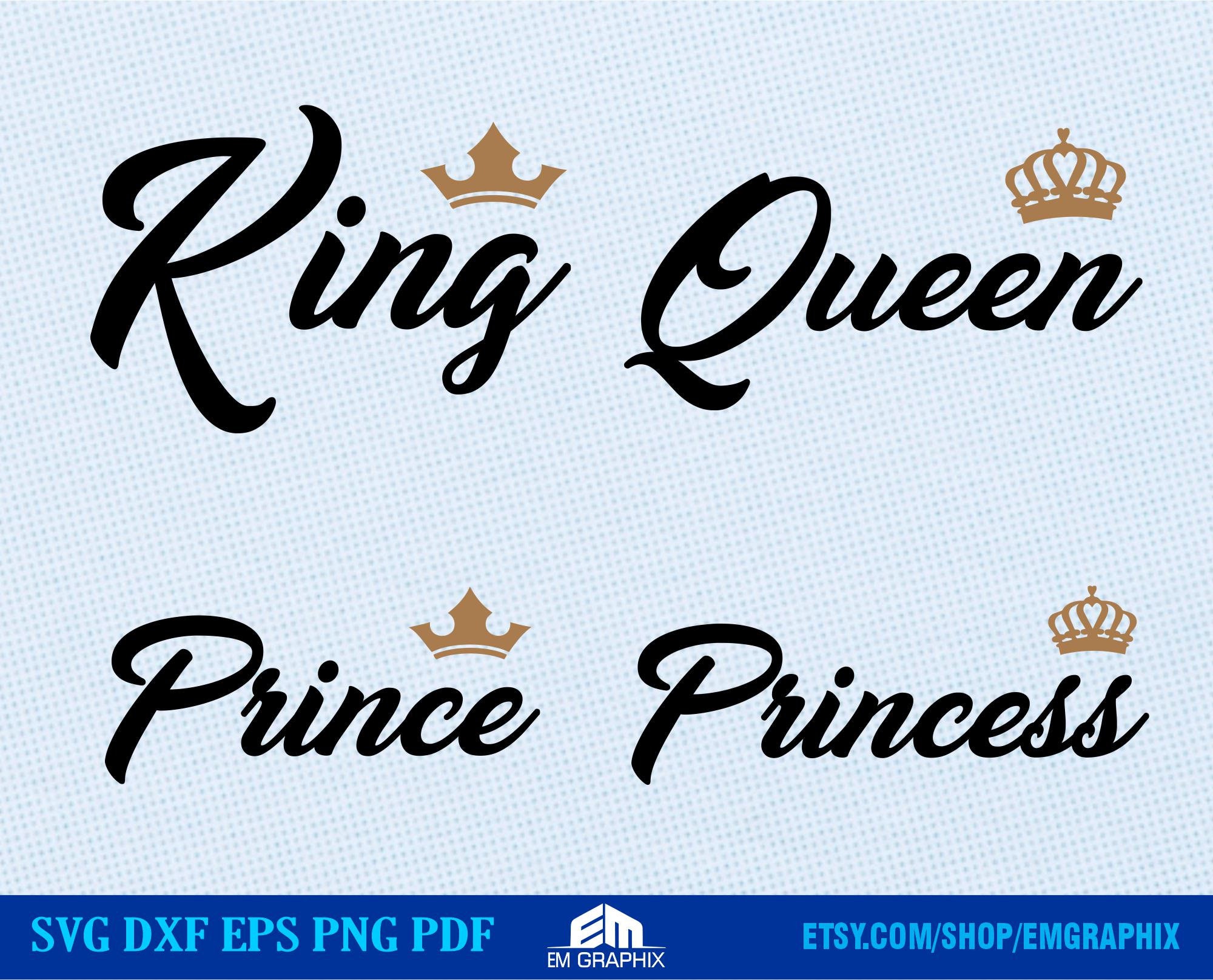 Royal Family Design Svg Family Shirts Svg King Queen - Etsy