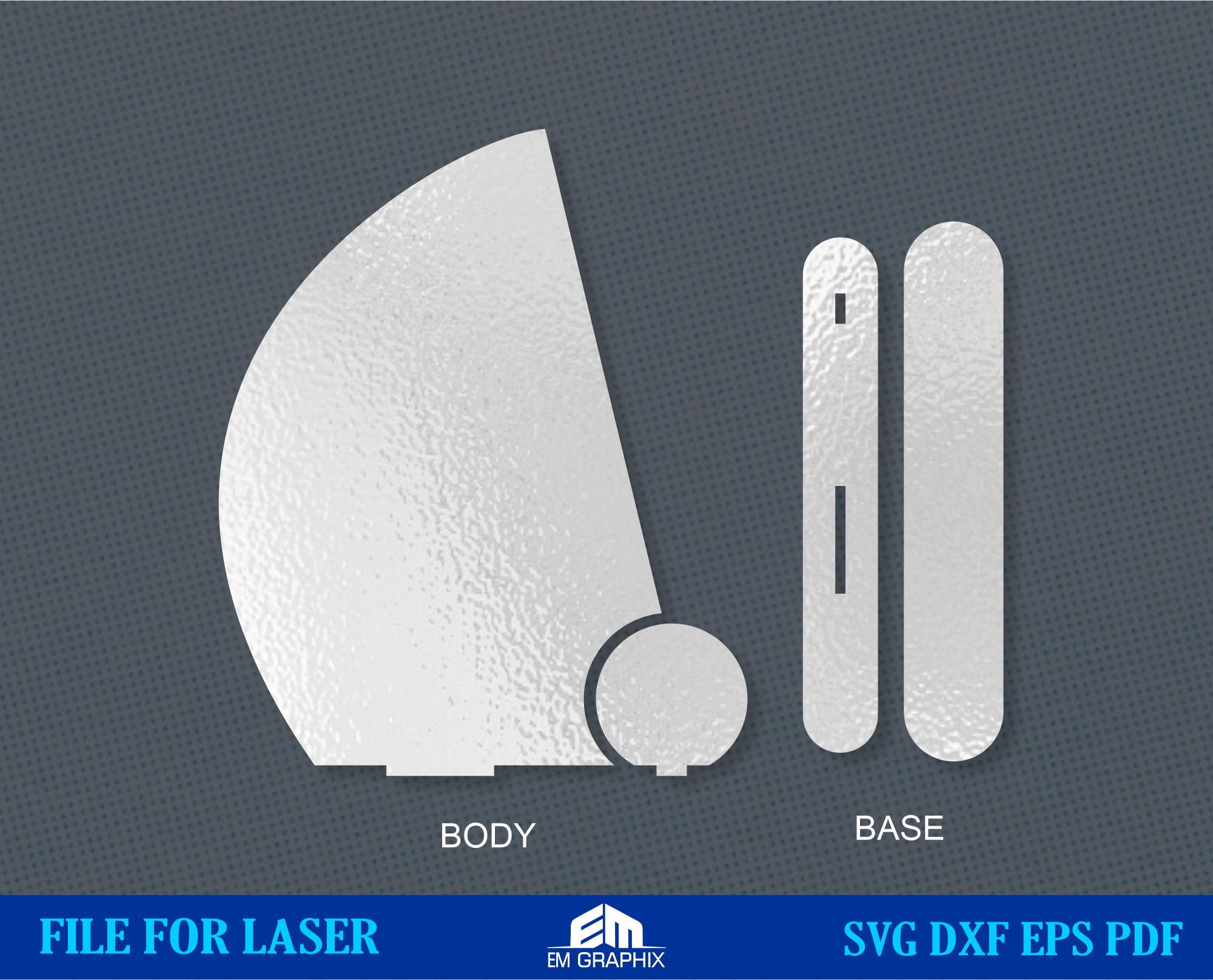 Plaque Award Shape With Base SVG Laser Cut Files Instant - Etsy