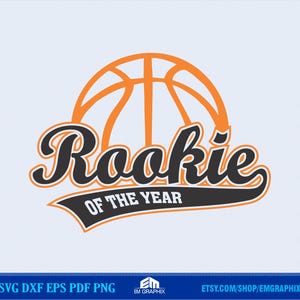 Rookie of the Year SVG, Basketball SVG, Basketball Birthday Shirt ...