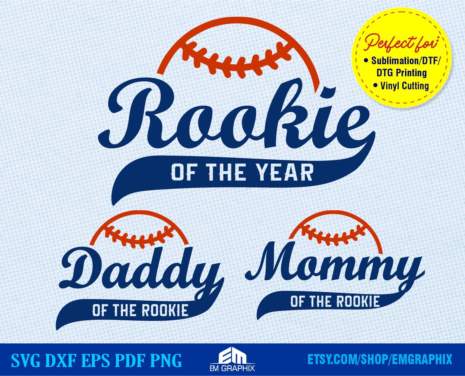 Rookie of the Year SVG Mommy of Rookie Daddy of Rookie Svg - Etsy