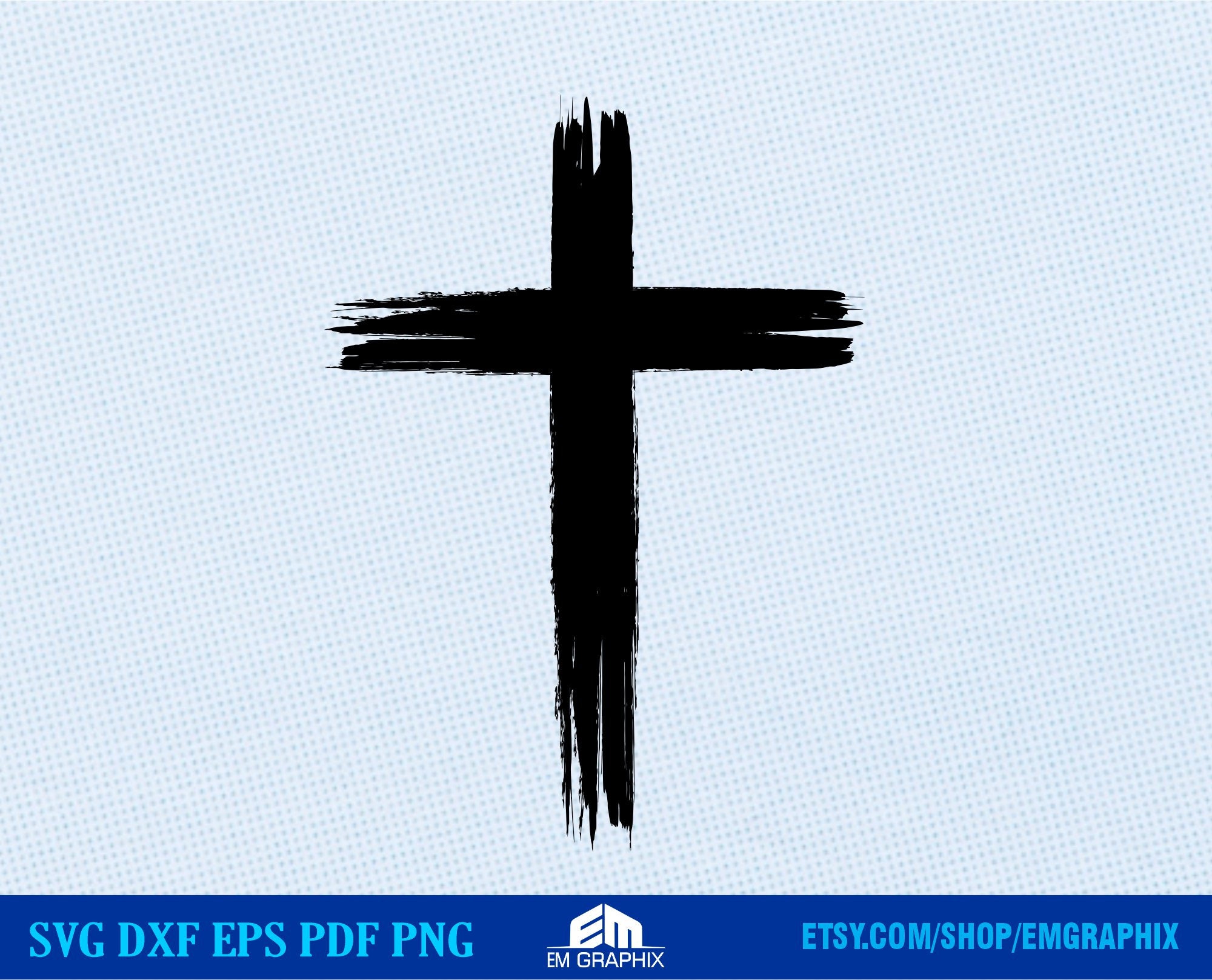 Distressed Cross SVG PNG Grunge Christian Cross Vector - Etsy