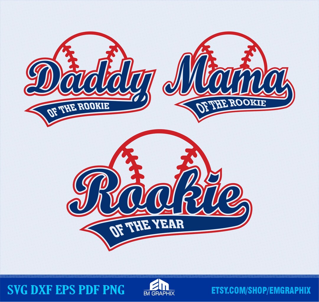 Baseball Family Matching Outfit - Daddy, Mama, Rookie of the Year ...
