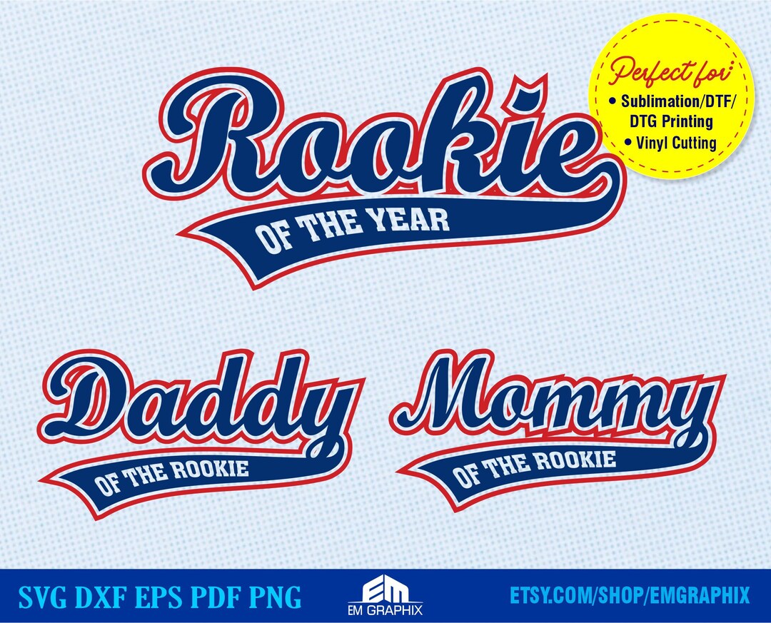 Rookie Svg| Sports Family Matching Shirts SVG PNG- Swoosh Mommy, Daddy ...