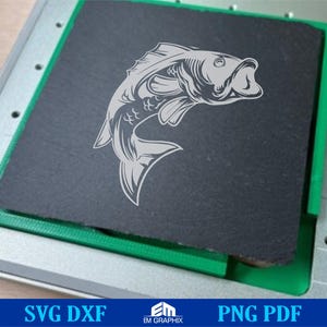 Large Mouth Bass Fish Svg, Outdoor Fishing Clipart, Fishing Graphic ...