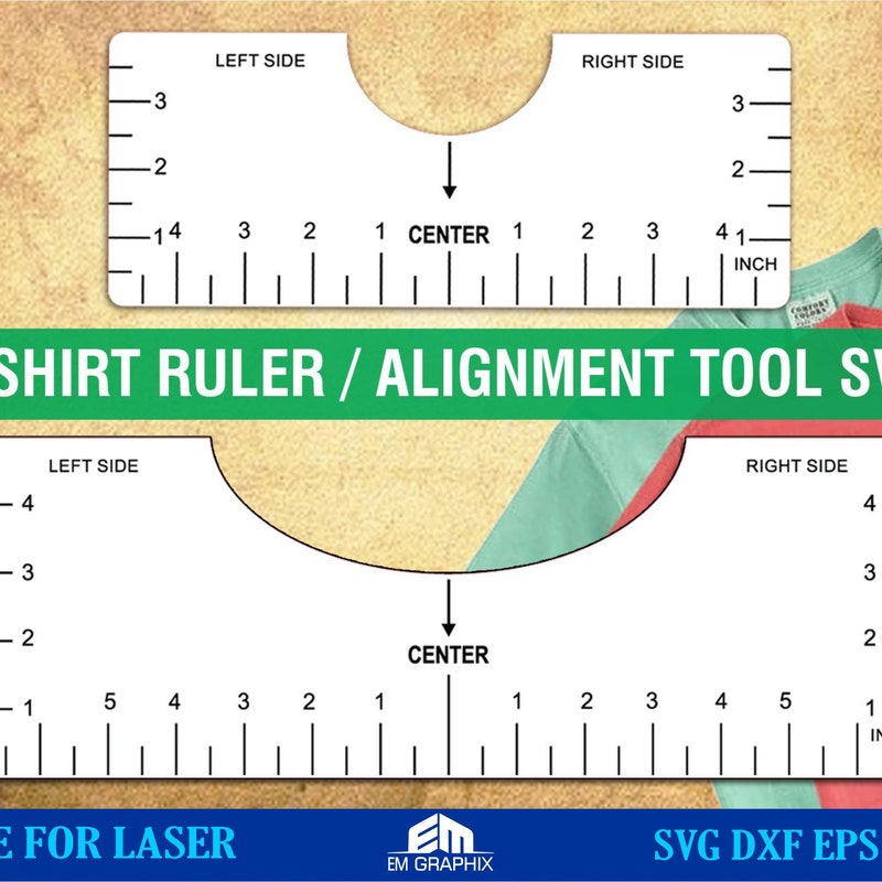 Shirt Ruler Svg - Etsy