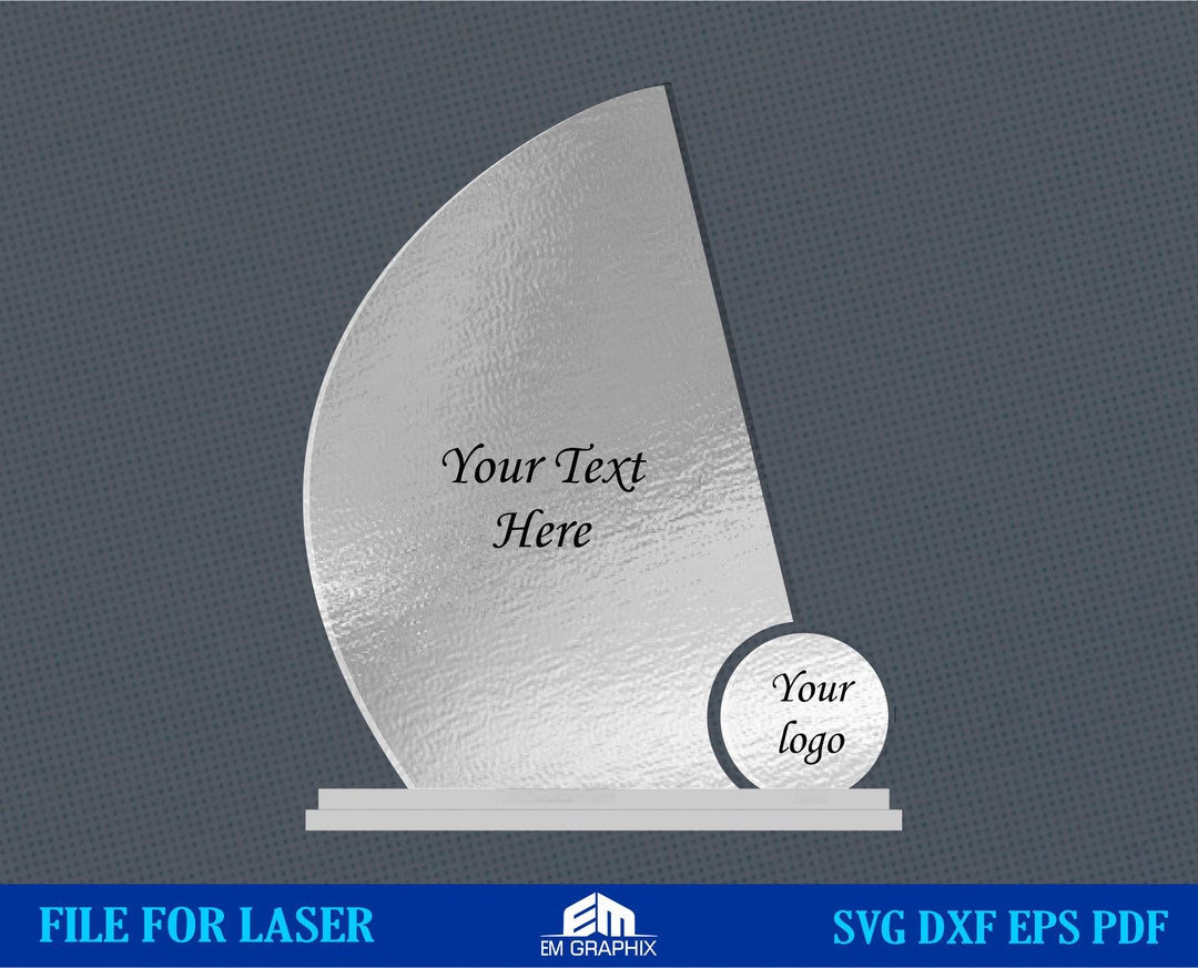 Plaque Award Shape With Base SVG Laser Cut Files - Instant Download Svg ...