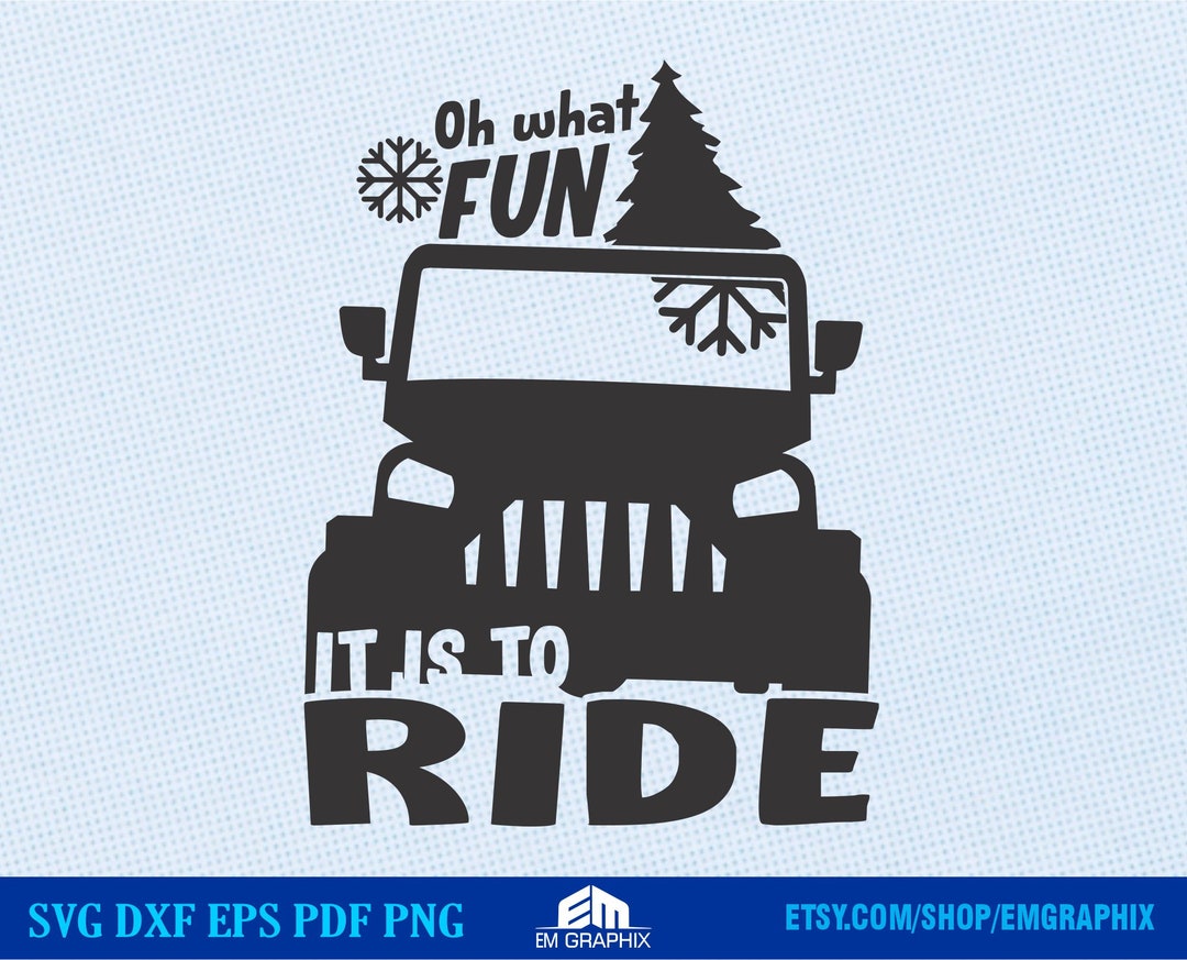 Oh What Fun SVG Cut File, Fun Christmas Song Svg, Christmas off Road ...