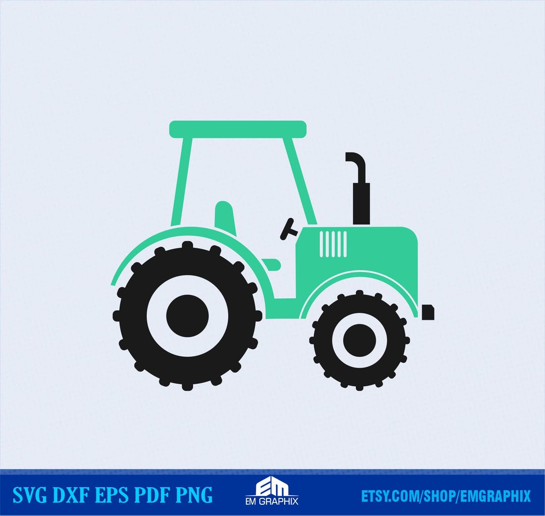 Tractor Svg, Green Tractor Png, Tractor Clipart, Farm Tractor Cricut ...