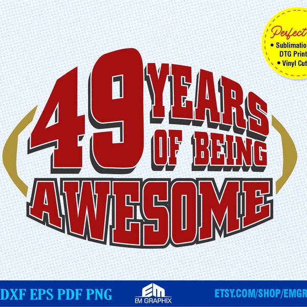 49ers Svg Files for Cricut - Etsy