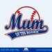 Mum of the Rookie SVG, Rookie of the Year Mum Shirt, Baseball SVG ...