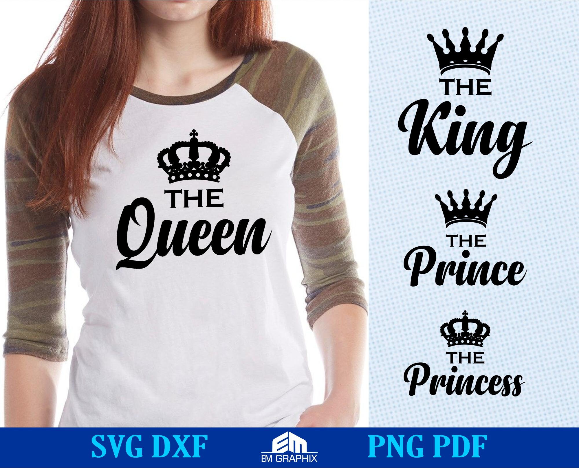 Royal Family Svg the King the Queen Princess Prince - Etsy