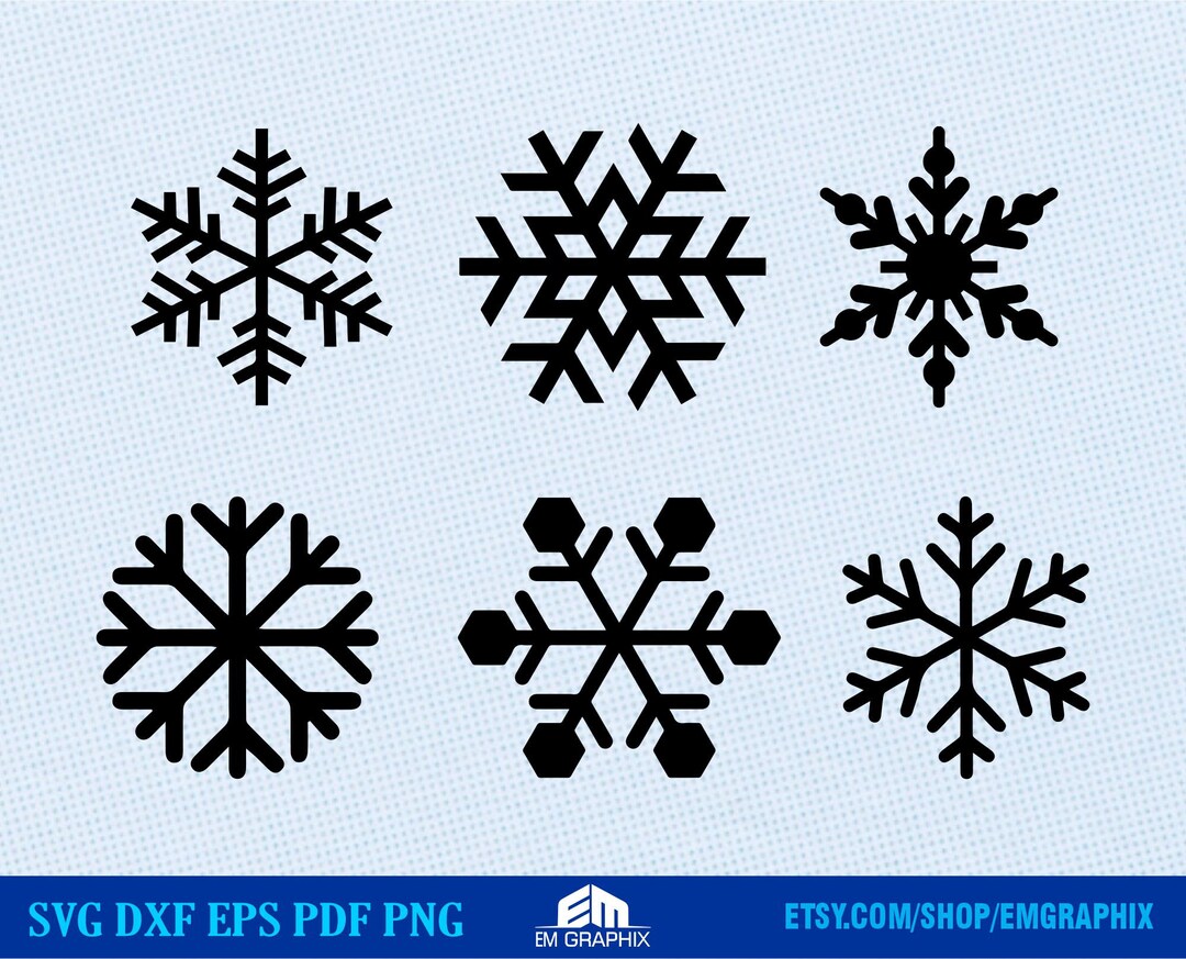 Snowflakes Svg, Christmas Ornaments Svg, Snowflake Cut Files, Svg Eps ...