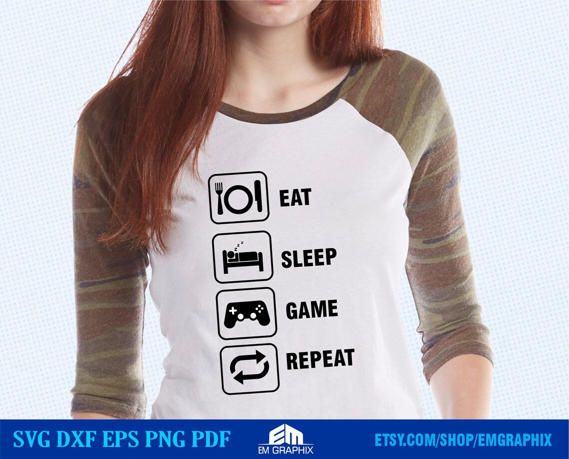 Svg Eat Sleep Repeat Clipart Collection Teach Bike Pray - Etsy