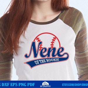 Baseball Nene SVG, Nene of the Rookie of the Year, Baseball SVG, Dtf ...
