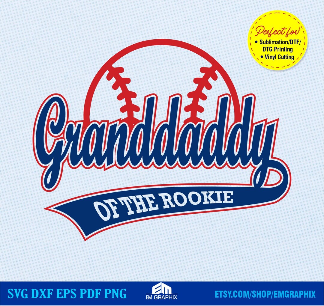 Granddaddy of Rookie SVG, Rookie of the Year's Grandy Shirt, Baseball ...