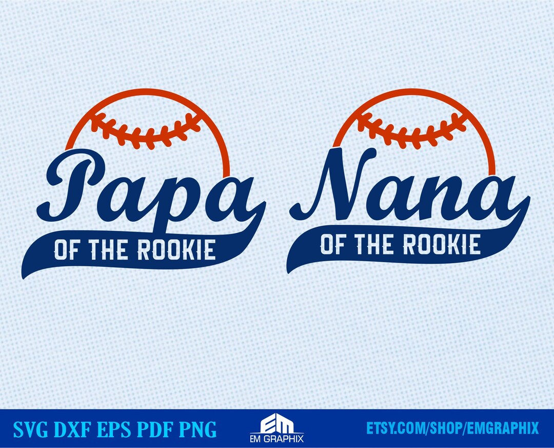 Rookie Year SVG | Nana of the Rookie, Papa of the Rookie of the Year ...