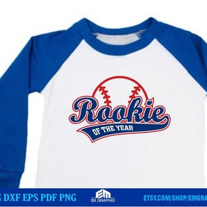 Rookie of the Year Baseball Birthday SVG, Varsity Numbers (cut Files ...
