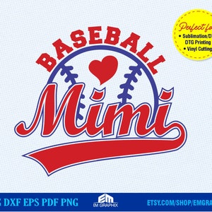 Baseball Mimi SVG, Baseball Mimi Shirt, Baseball Mama Svg, Sublimation ...
