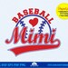 Baseball Mimi SVG: Mama Shirt Design, Sublimation Cut Files (digital ...