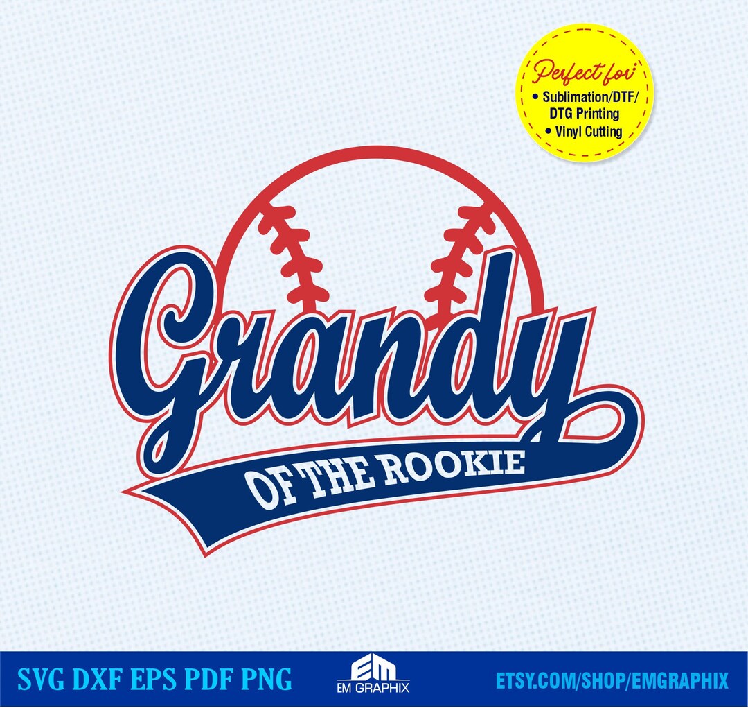 Grandy of Rookie SVG, Rookie of the Year's Grandy Shirt, Baseball ...