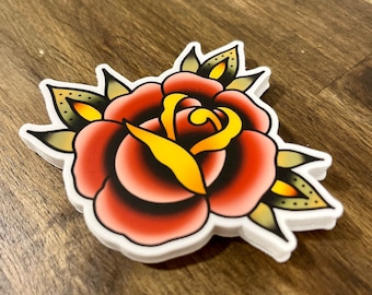 Rose Henna Frame Tattoo Sticker - Etsy