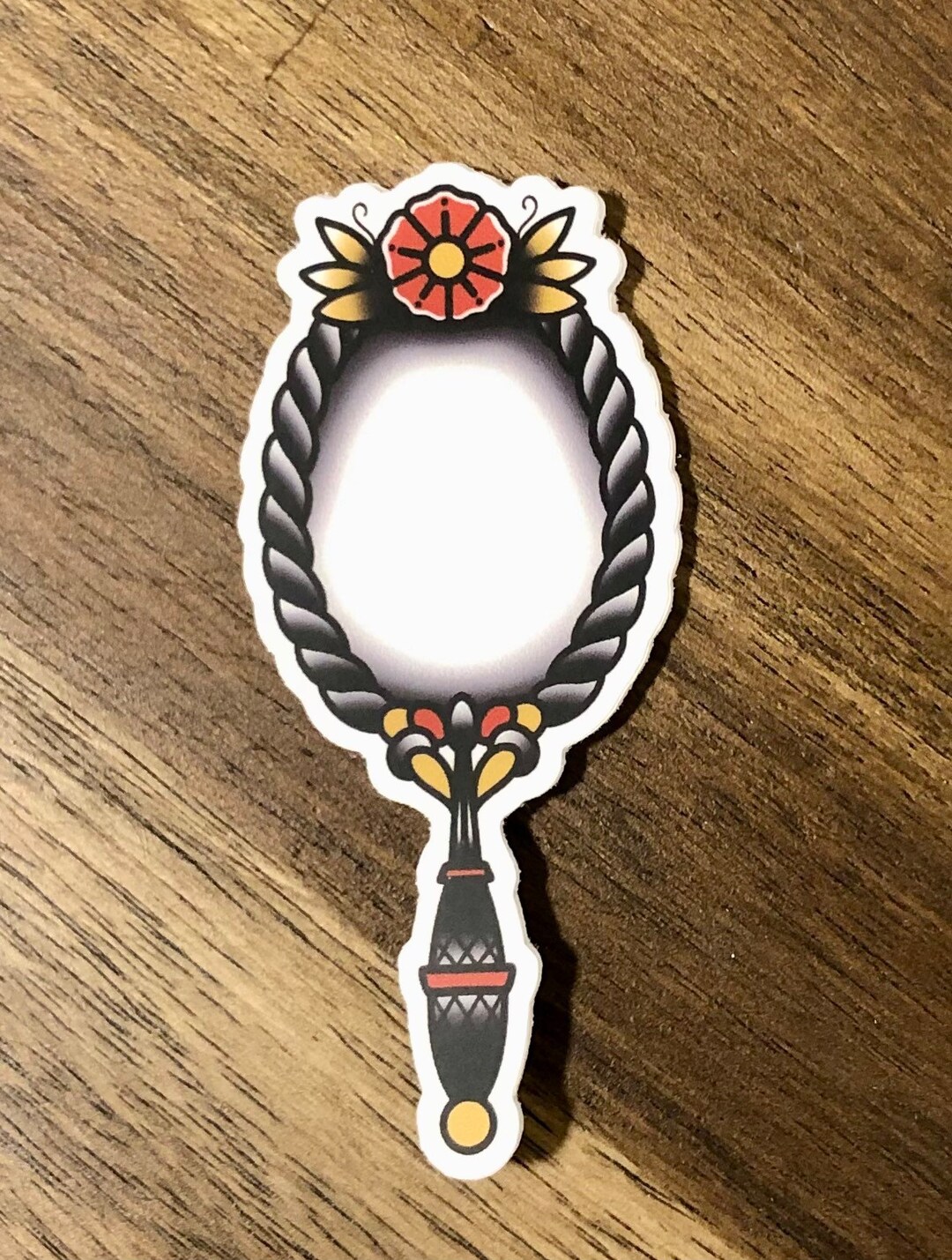 Old School Traditional Hand Mirror Premium 3” Vinyl Sticker - Etsy