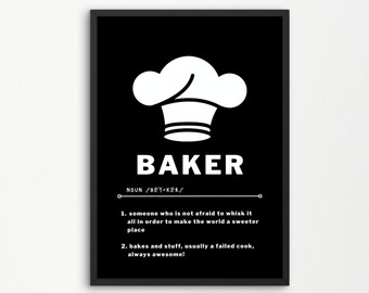 Baker Wall Art - Etsy UK
