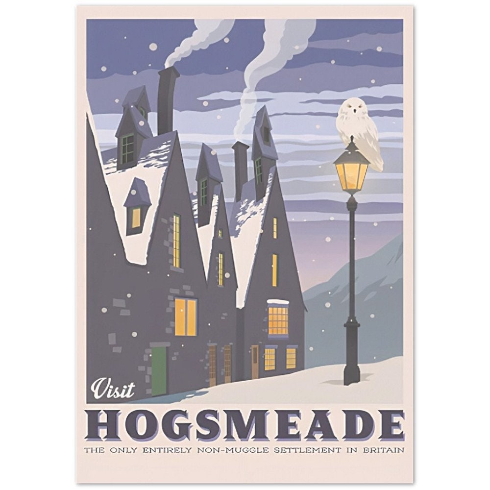 Harry Potter Movie Poster - Hogsmeade Travel Poster sold by Abundant ...