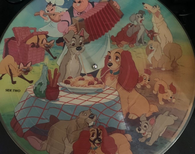 Walt Disney Lady and the Tramp Picture Disc Soundtrack Vinyl Recod ...